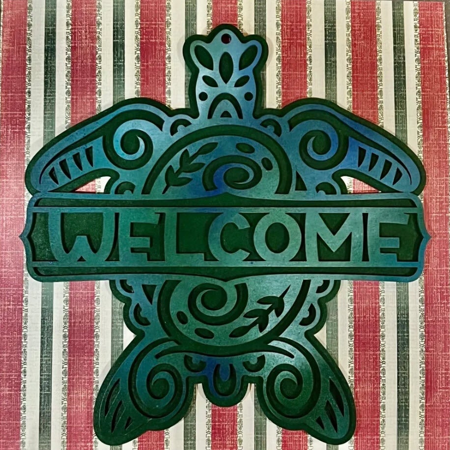 Turtle Welcome Sign - Medium | Cherokee Family Designs